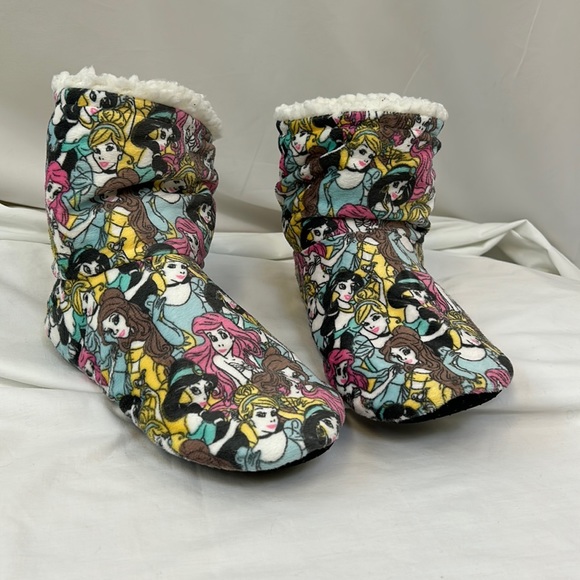 Disney | Shoes | Disney Princess Soft Sherpa Lined Bootie Slipper By ...
